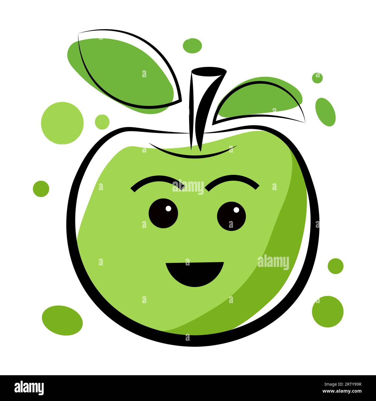 Fruits kids kids face Stock Vector Images - Alamy