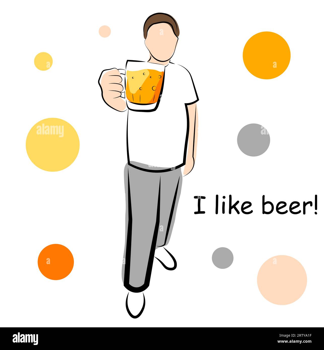 Holds in hand glass Stock Vector Images - Alamy