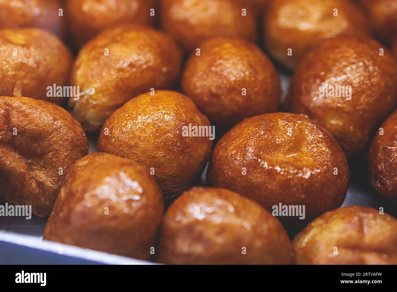 Lukumades greek donut hi-res stock photography and images - Alamy