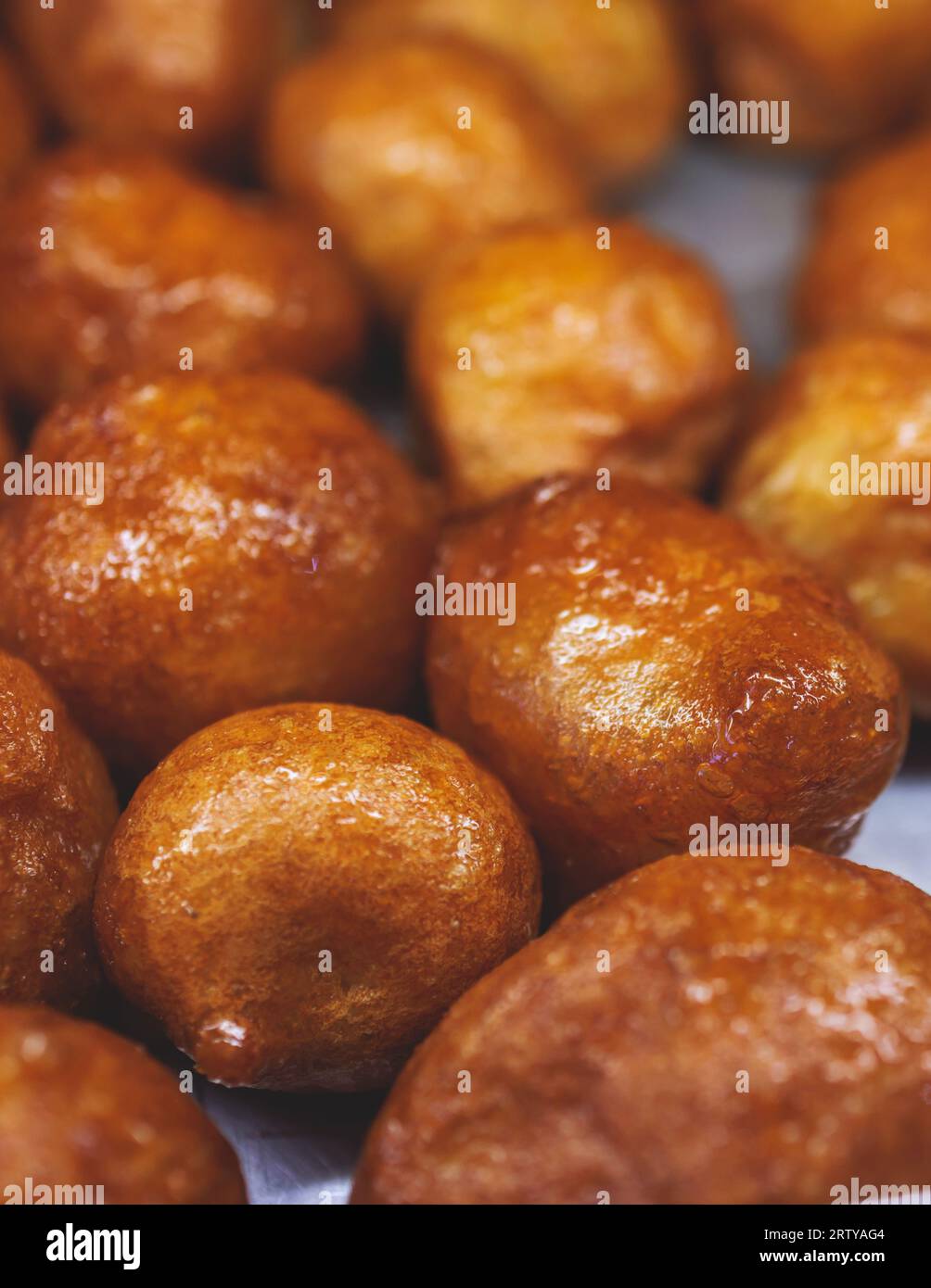 Lukumades greek donut hi-res stock photography and images - Alamy