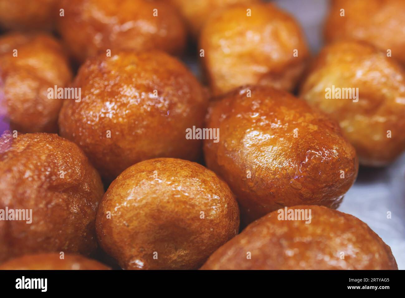 Lukumades greek donut hi-res stock photography and images - Alamy