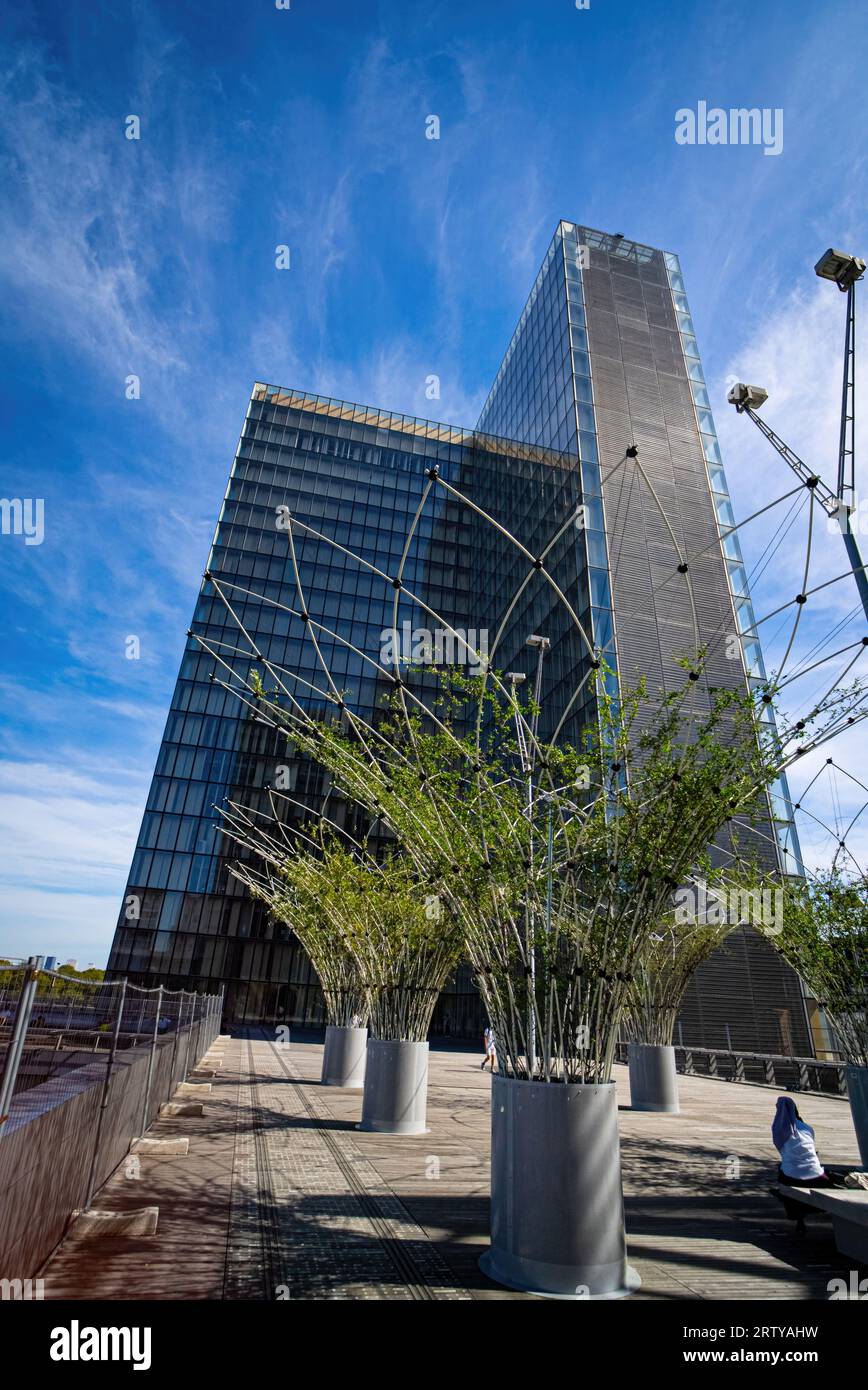The high-rise buildings of the National Library of France Francois ...