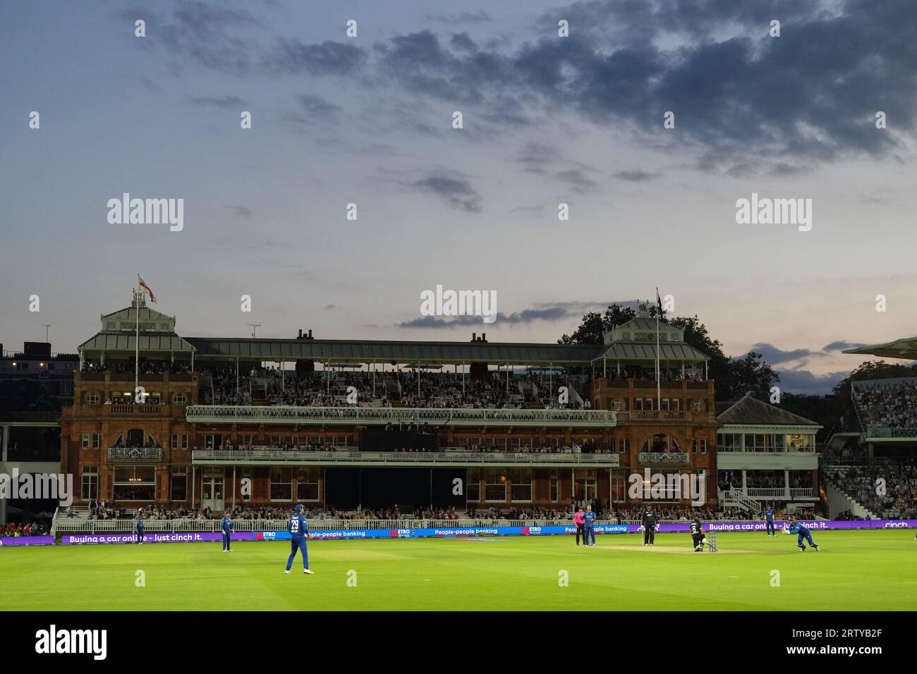 A general view of play in front of the Lord's Pavilion during the ...