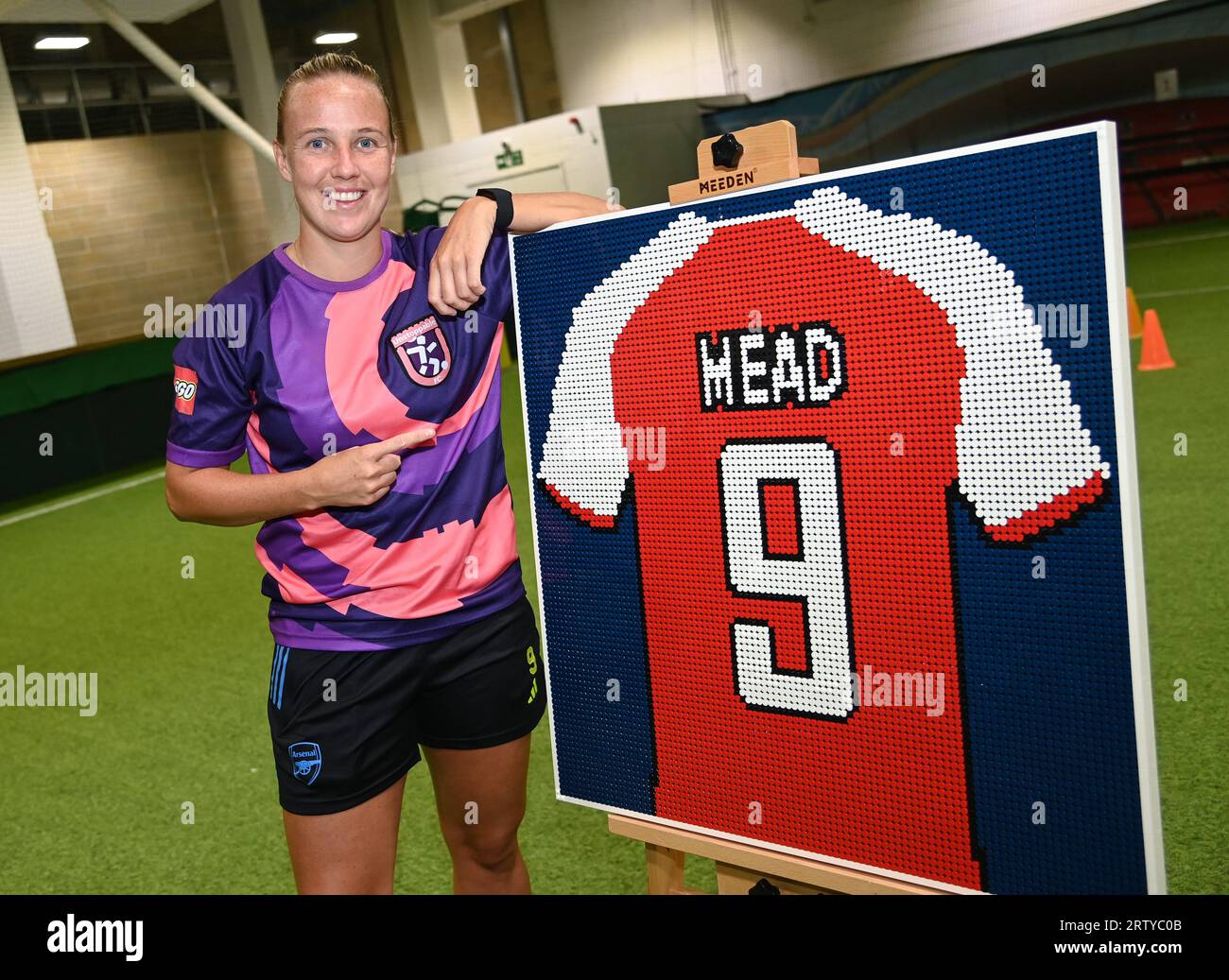EDITORIAL USE ONLY Beth Mead attends a Play Workshop at Arsenal W.F.C ...