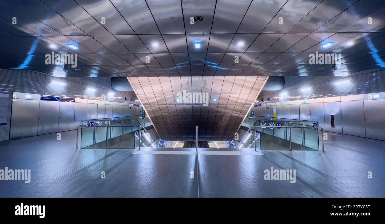 The modern metro line number 14 in Paris - CITY OF PARIS, FRANCE ...