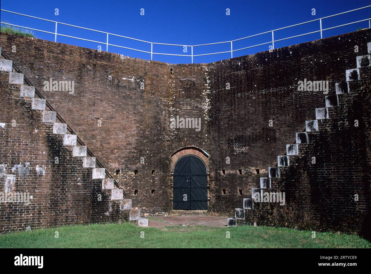 Fort ruins, Fort Morgan State Historic Site, Alabama Stock Photo - Alamy