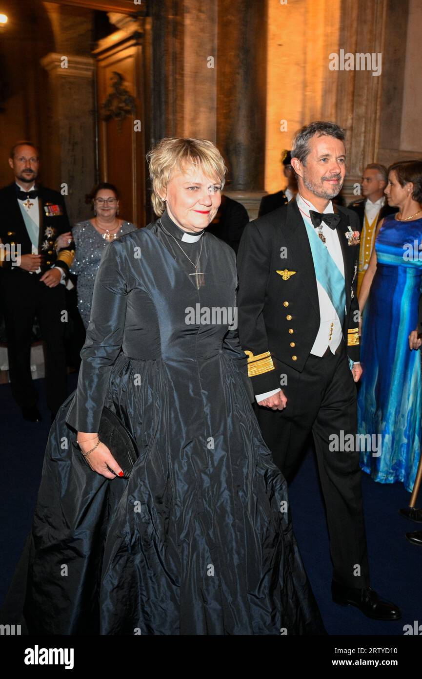 Birgitta Kristersson Ed and Denmark's Crown Prince Frederik arrive at ...
