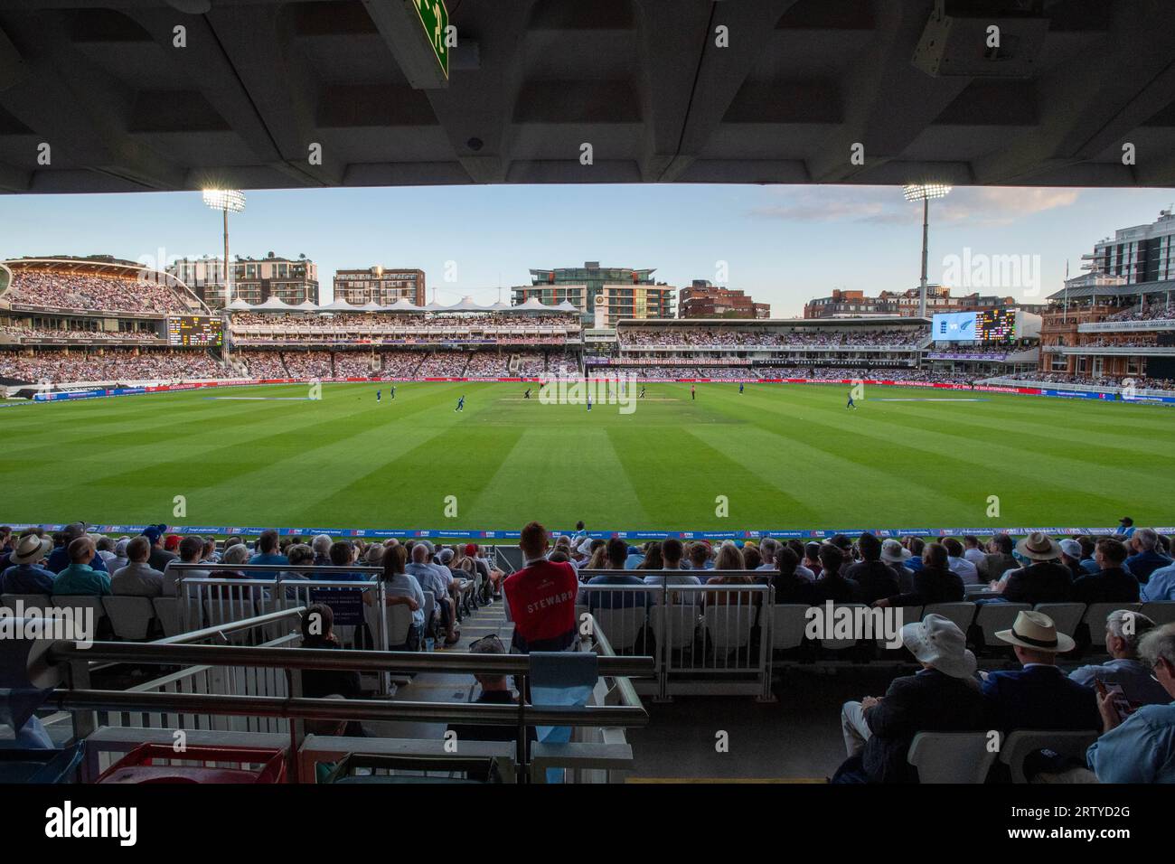 A view of the new stand from across the pitch hi-res stock photography ...