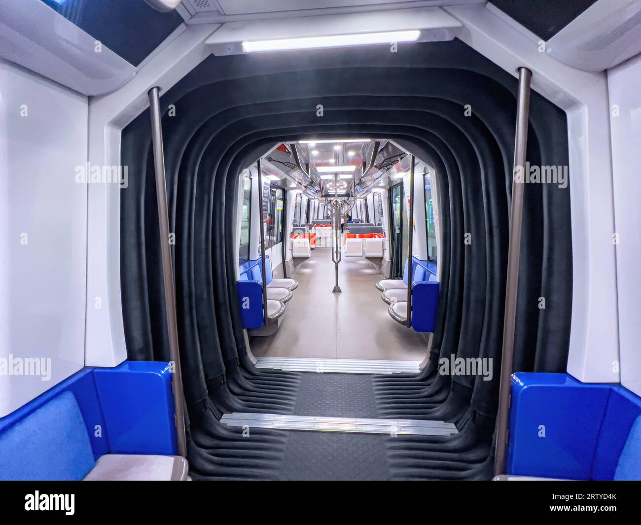 The modern Metro cars of Line 14 in Paris - CITY OF PARIS, FRANCE ...
