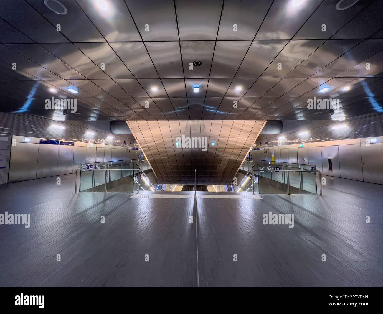 The modern metro line number 14 in Paris - CITY OF PARIS, FRANCE ...