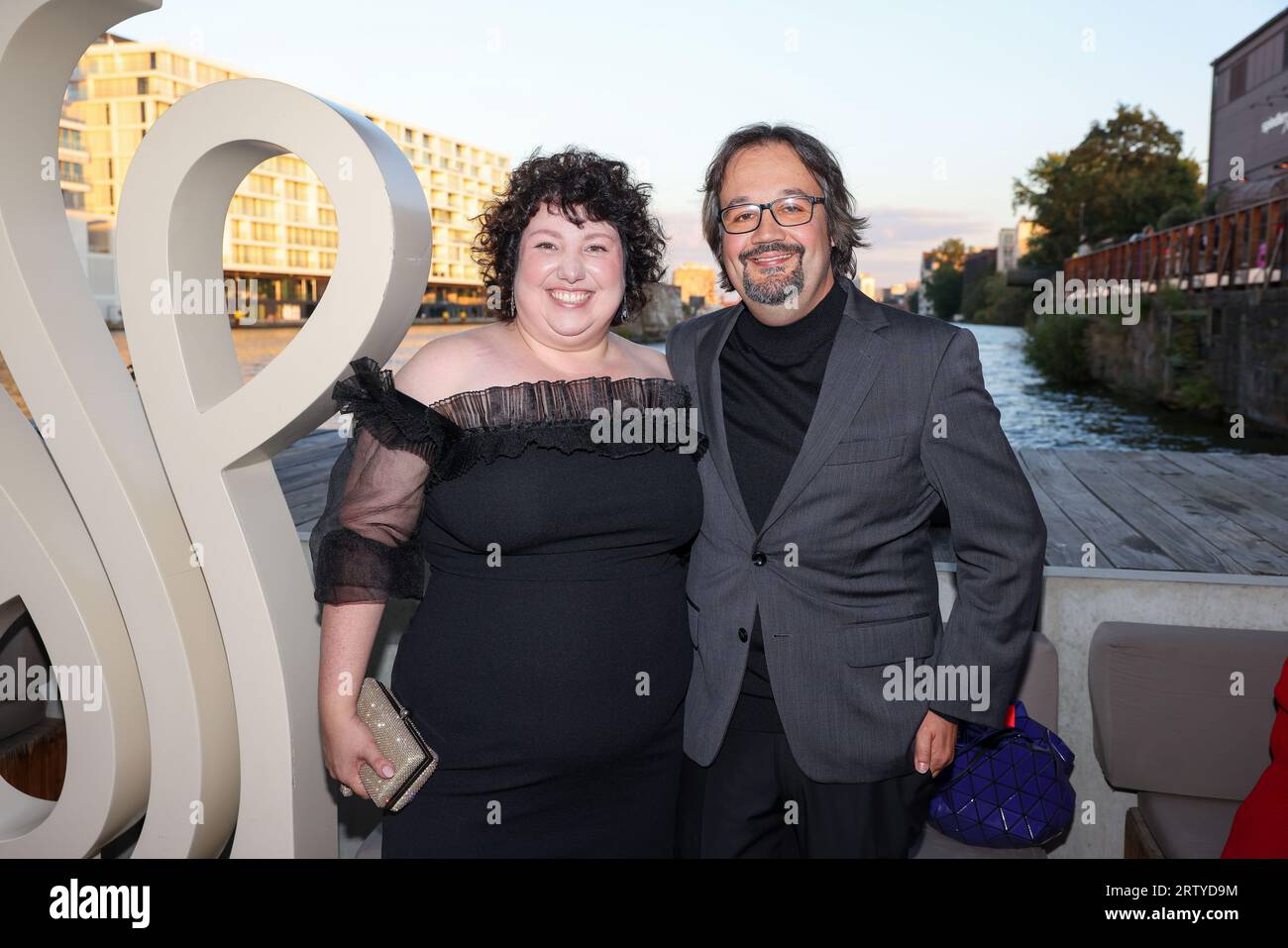 Berlin, Germany. 15th Sep, 2023. Meltem Kaptan and Daniel Holl come to ...