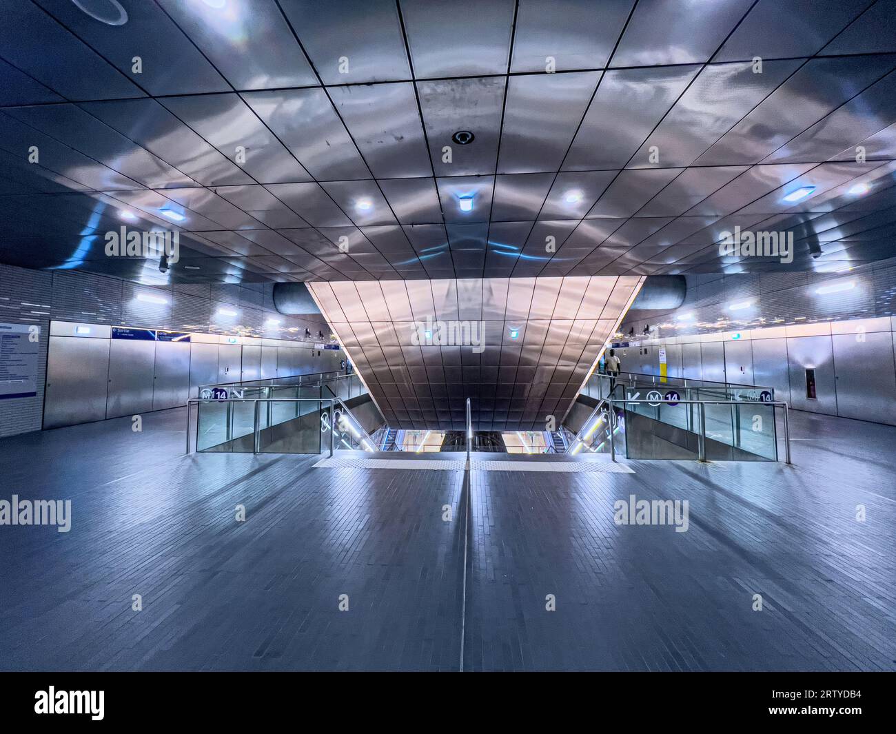 The modern metro line number 14 in Paris - CITY OF PARIS, FRANCE ...