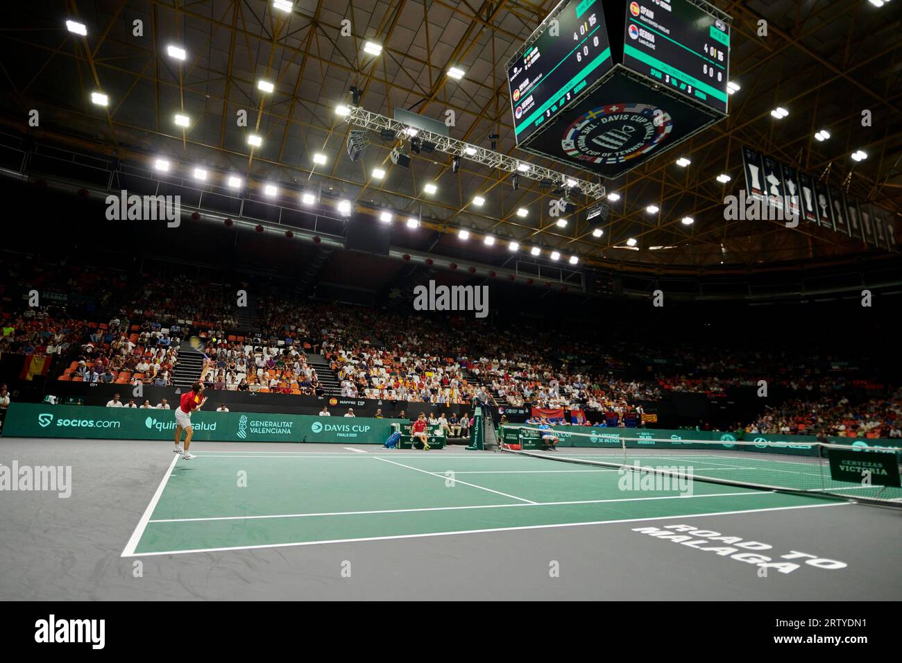 Albert Ramos Vinolas of Spain in action during the DAVIS CUP at The ...