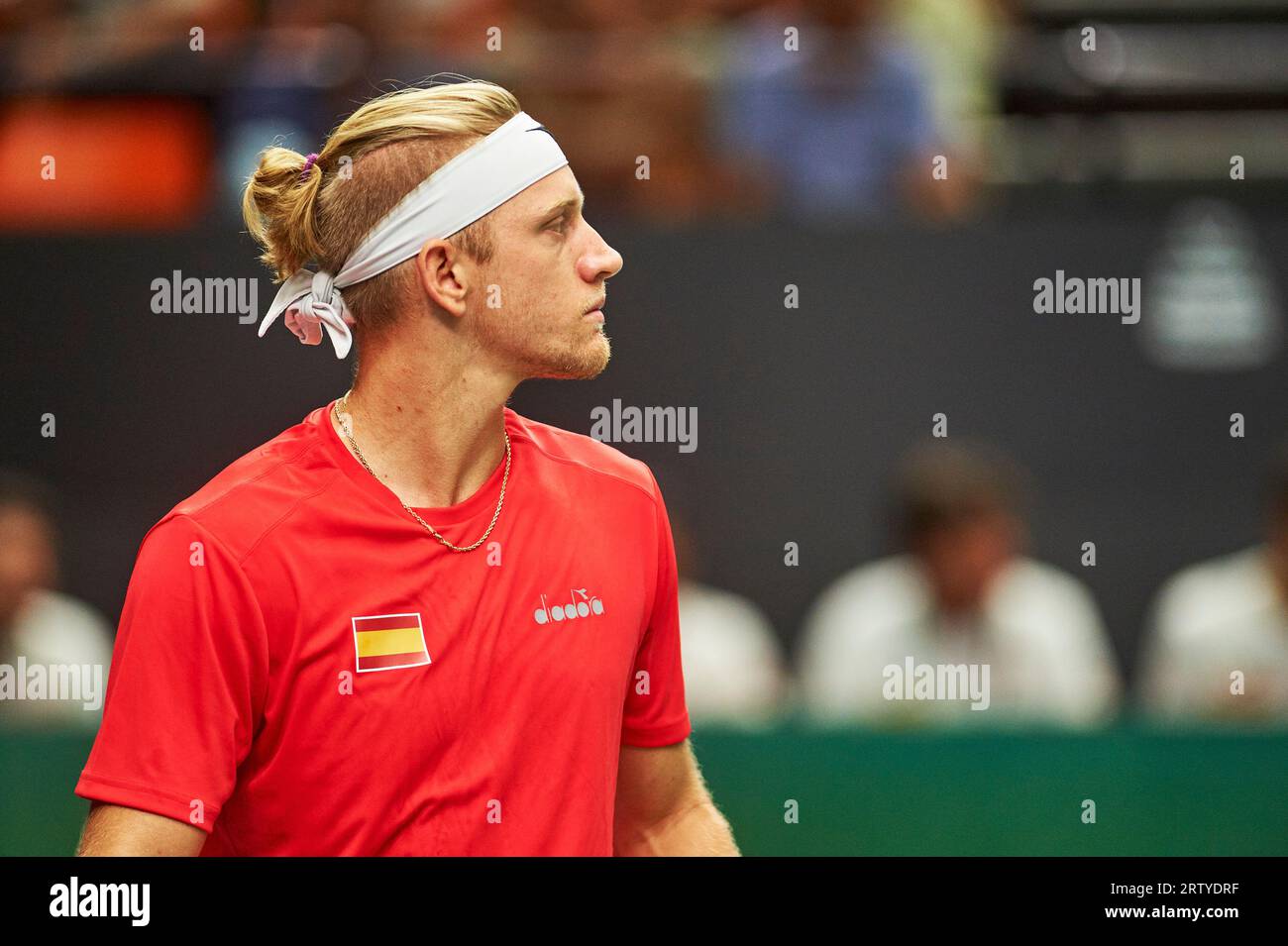 Alejandro Davidovich Fokina of Spain in action during the DAVIS CUP at ...