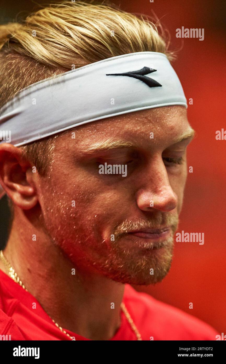 Alejandro Davidovich Fokina of Spain in action during the DAVIS CUP at ...
