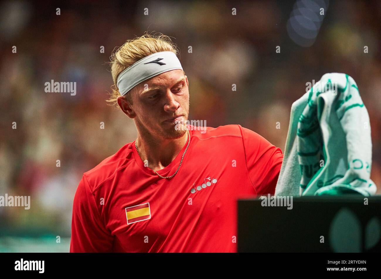 Alejandro Davidovich Fokina of Spain in action during the DAVIS CUP at ...