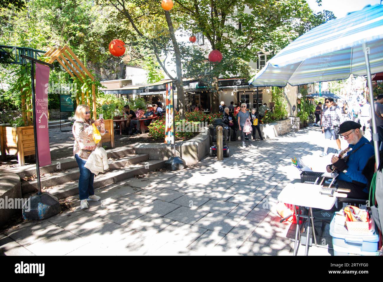 canadá Quebec 15-09-2023 Centro histórico de Quebec El barrio del Viejo ...