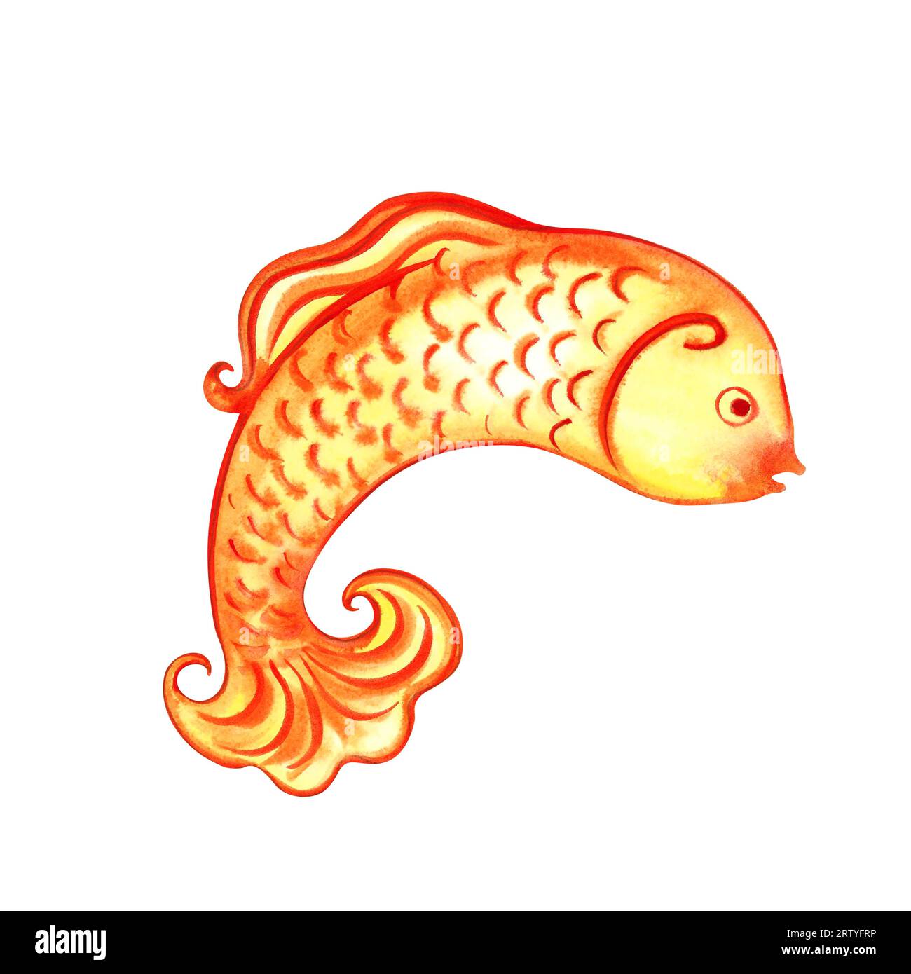 Goldfish. A symbol of prosperity, well-being and good luck. Handmade ...