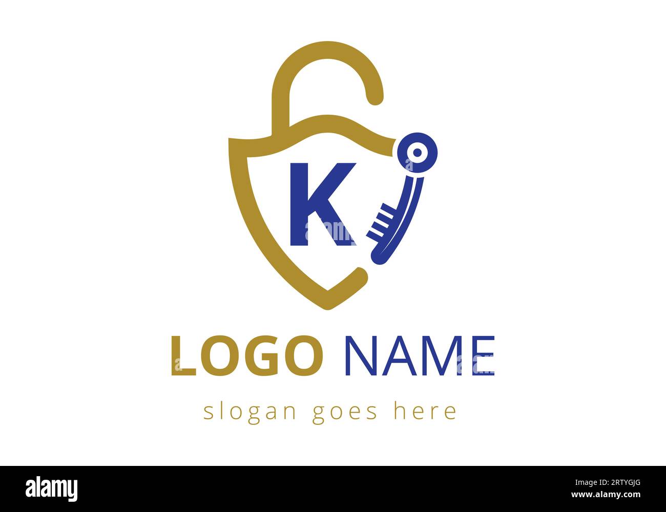 Letter K Key Logo Combine With House Locker Key. Lock logo sign symbol ...