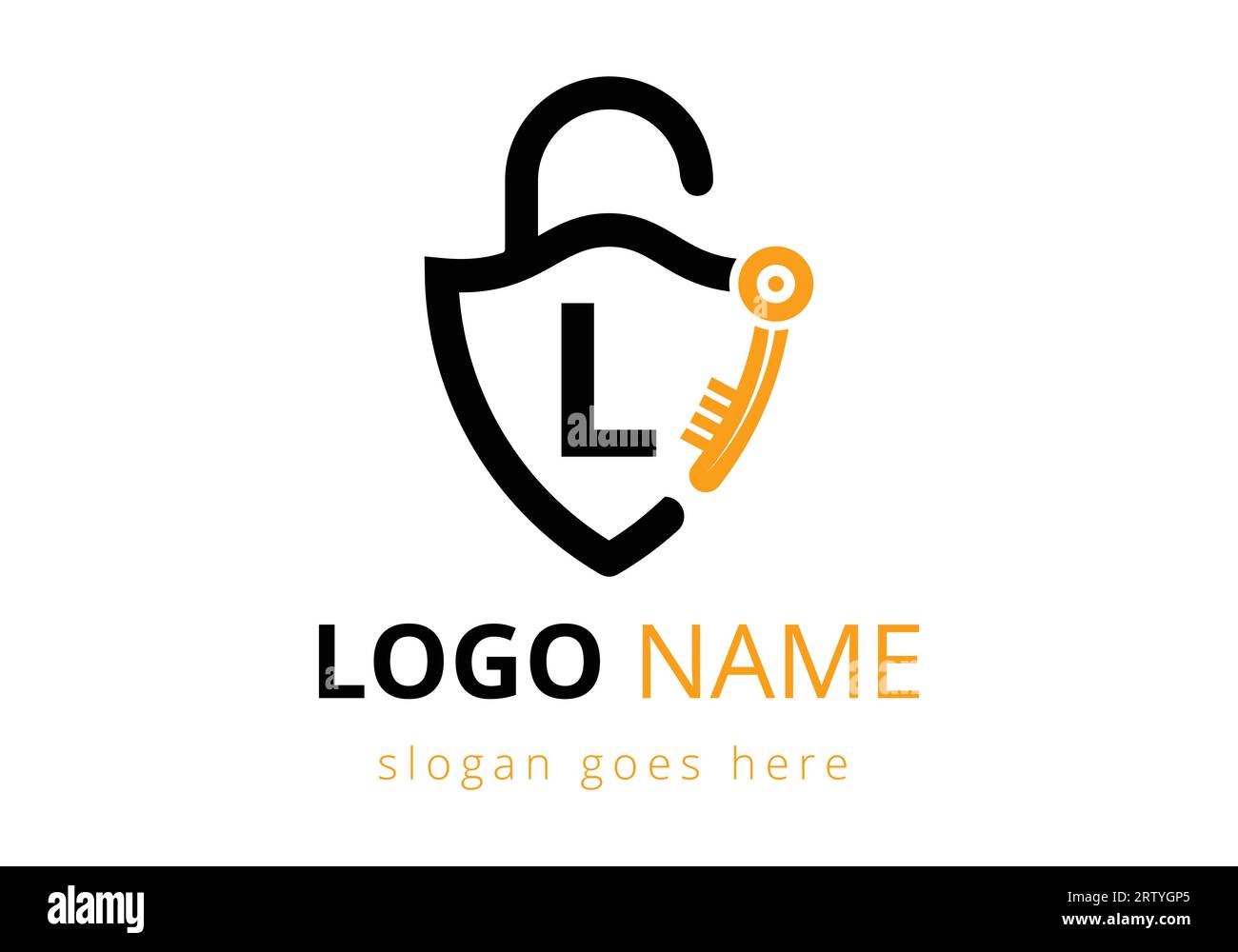 Letter L Key Logo Combine With House Locker Key. Lock logo sign symbol ...