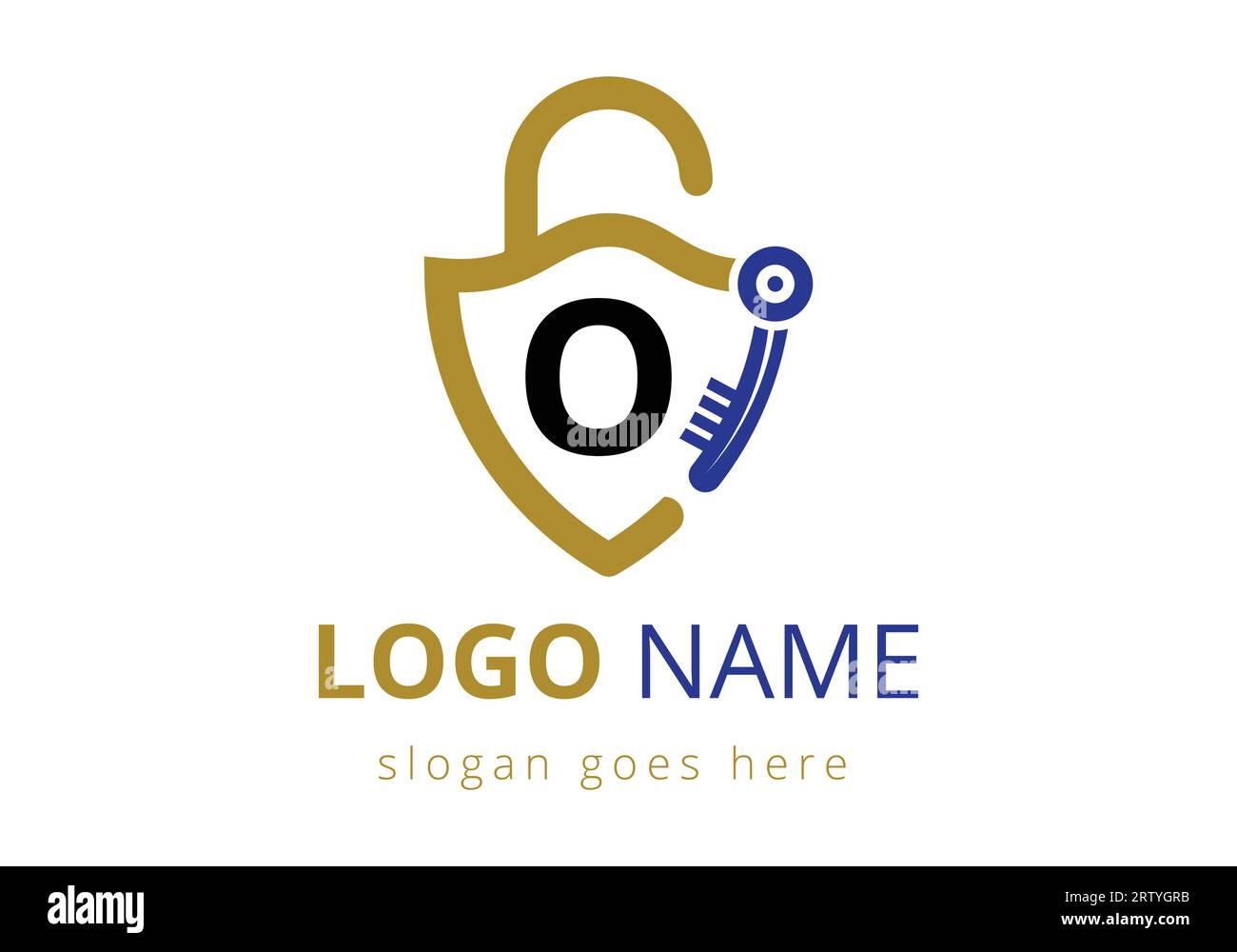 Letter O Key Logo Combine With House Locker Key. Lock logo sign symbol ...