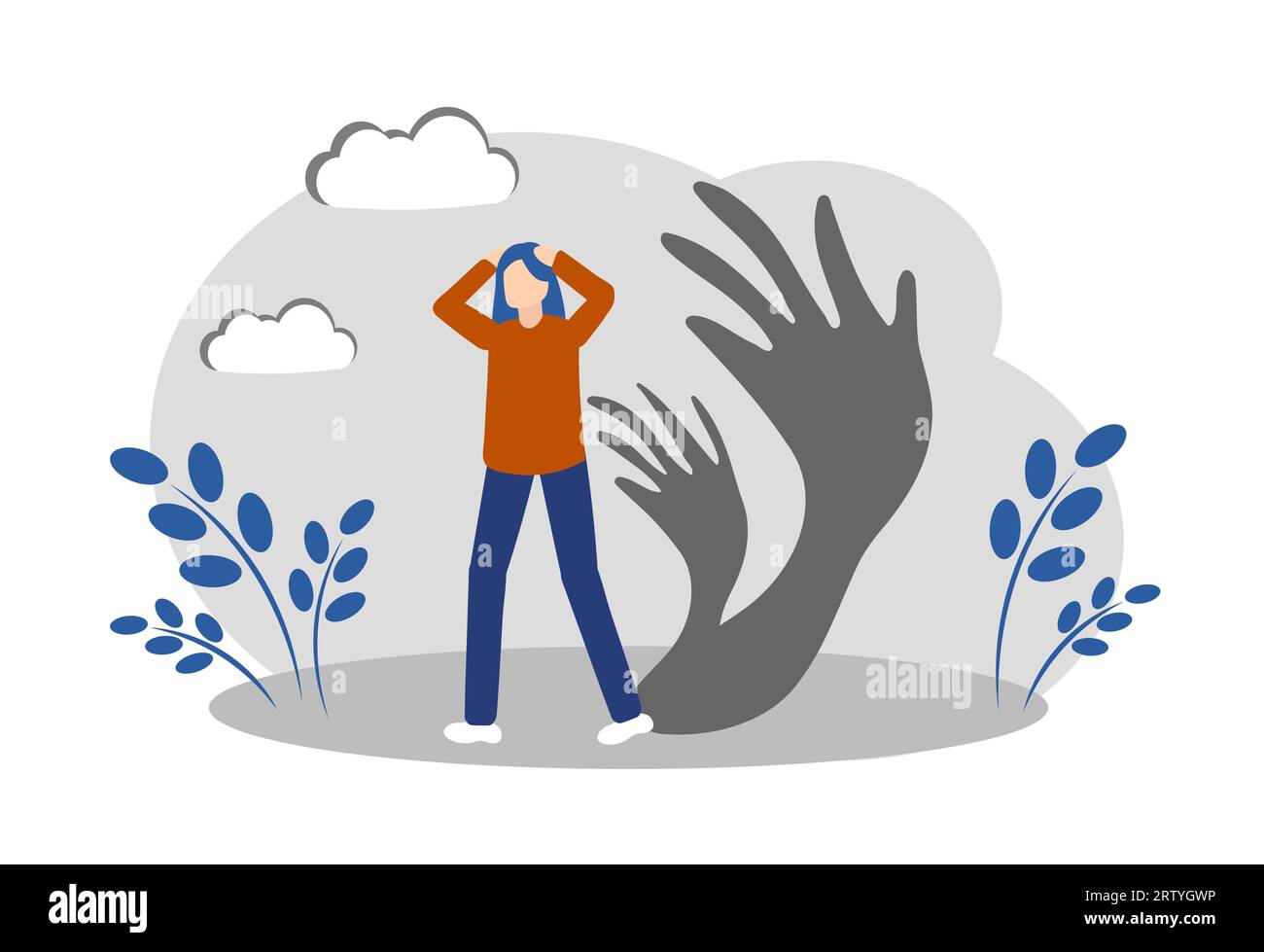 Human fears and phobias Stock Vector Image & Art - Alamy