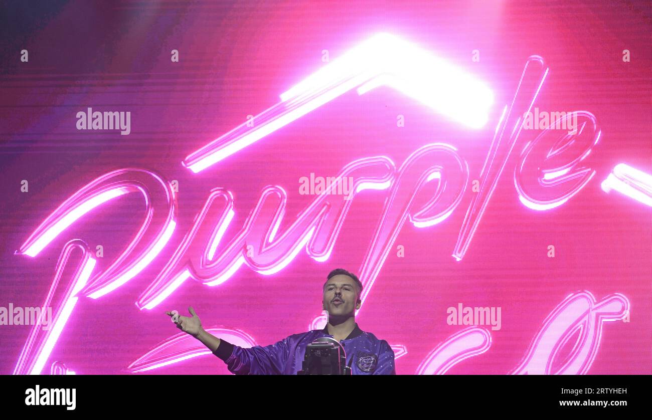 Dresden, Germany. 15th Sep, 2023. The Dresden DJ Purple Disco Machine ...