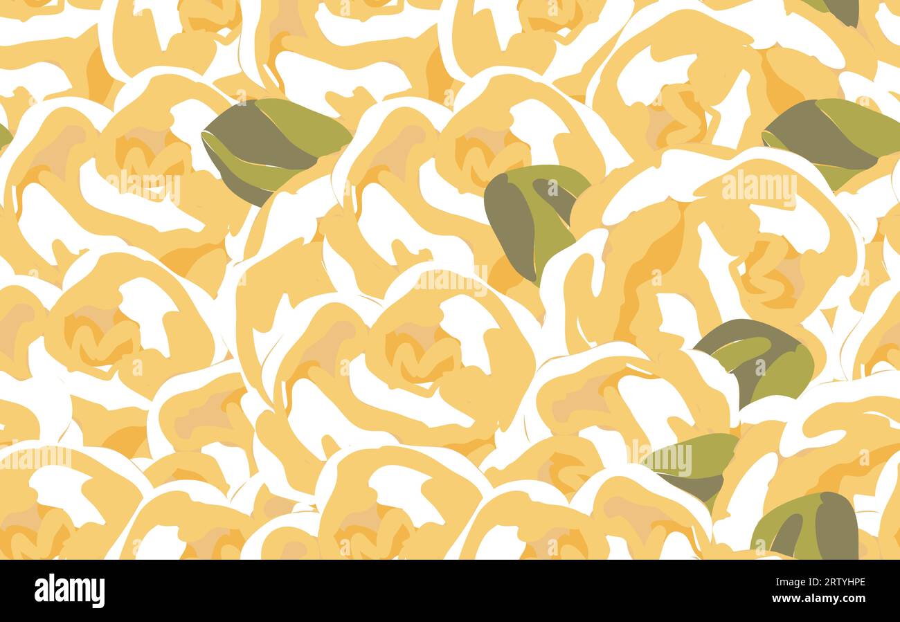 Spring colorful vector illustration with roses. Cartoon style. Fashion ...