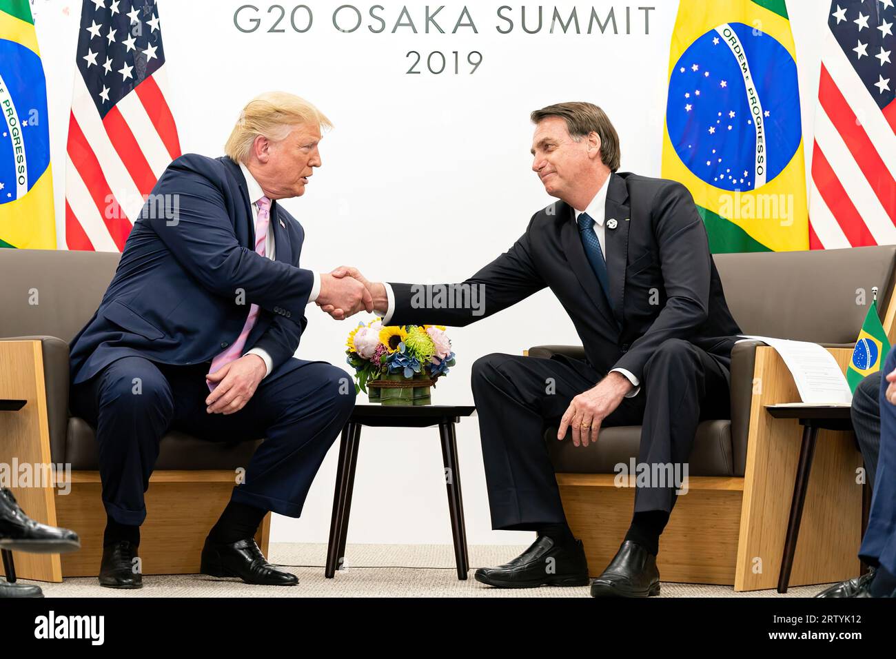 President Donald J. Trump participates in a bilateral meeting with the ...