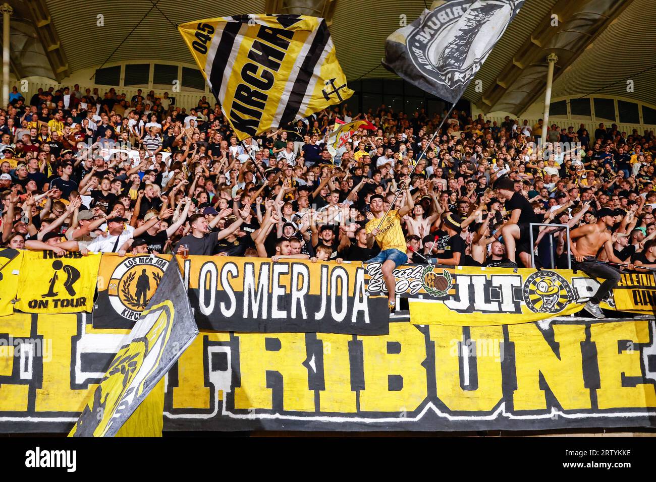 Kerkrade, Netherlands. 15th Sep, 2023. KERKRADE, NETHERLANDS - SEPTEMBER 15: Fans and Supporters ...