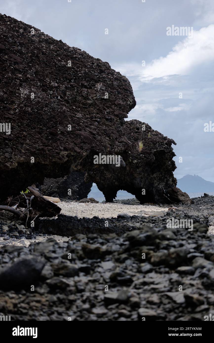 rock arches on the beach fiji Stock Photo - Alamy