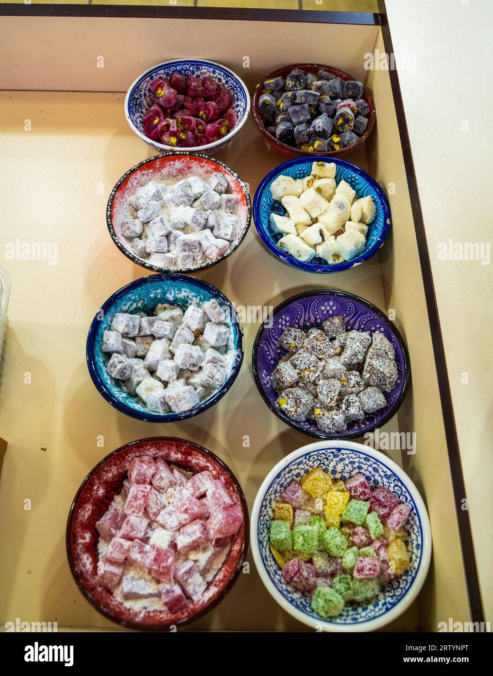 Turkish sweets such as helva, candies etc Stock Photo - Alamy