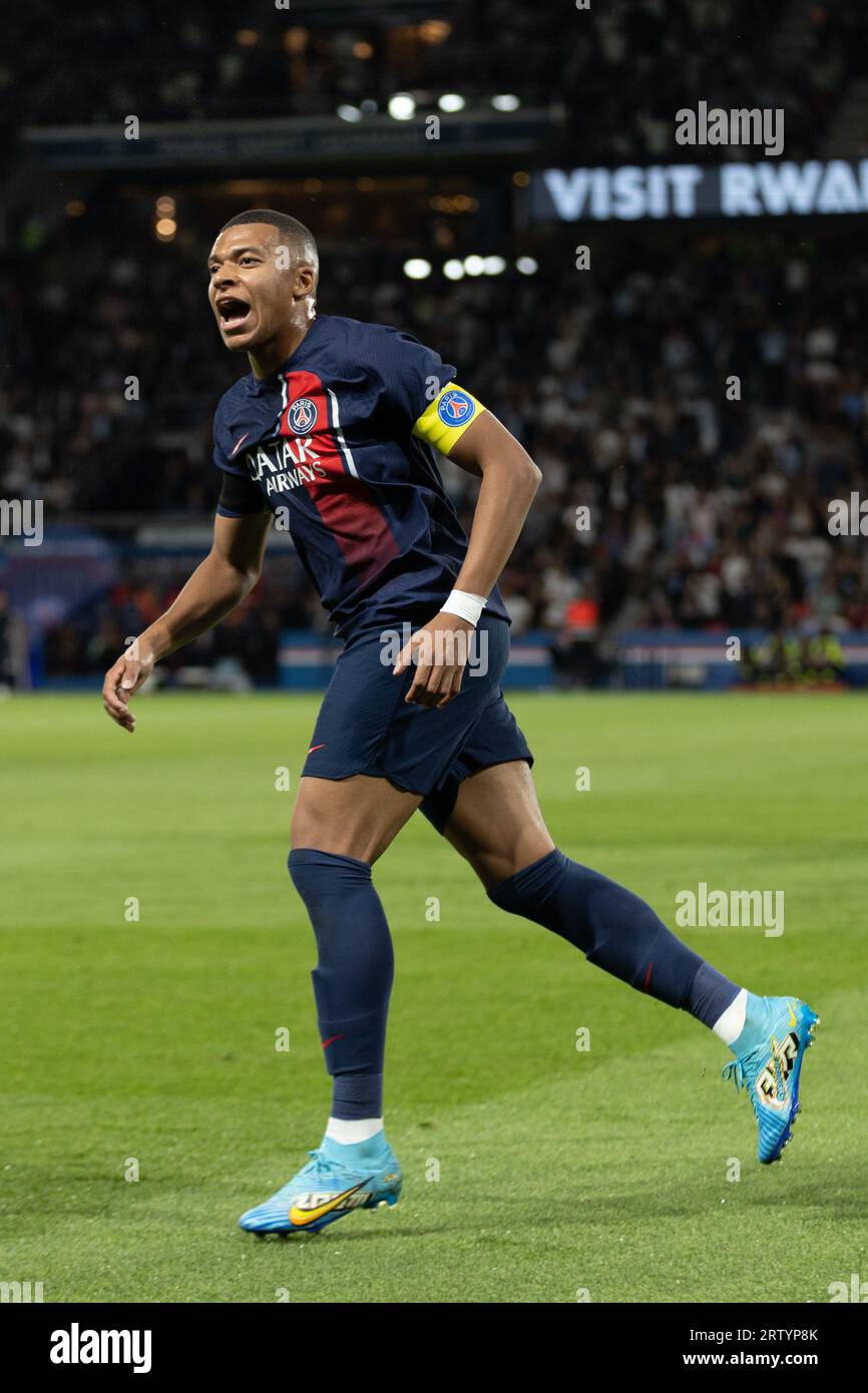 Paris, France. 15th Sep, 2023. PARIS, FRANCE - SEPTEMBER 15: Kylian ...