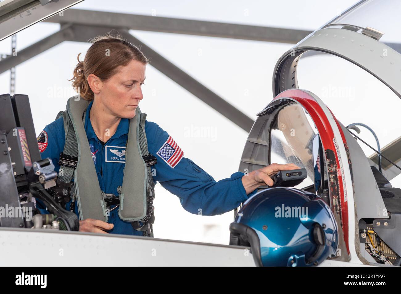 Houston, Texas, USA. 10th Mar, 2023. NASA astronaut LORAL O'HARA conducts preflight training ...