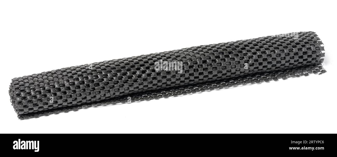 Rolled rubber mat on white isolated background Stock Photo - Alamy