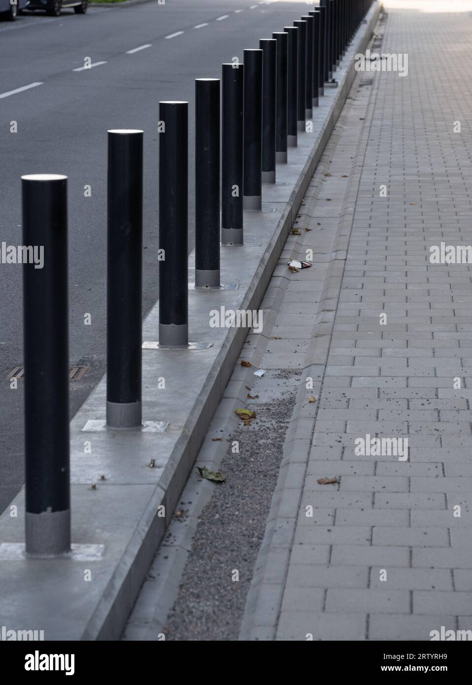 Security poles metal poles city hi-res stock photography and images - Alamy