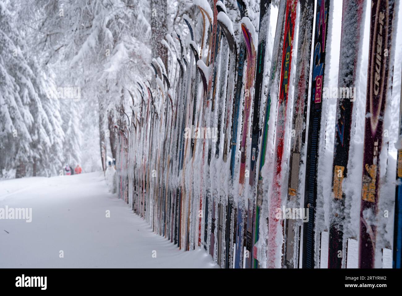 Ski fence hi-res stock photography and images - Alamy