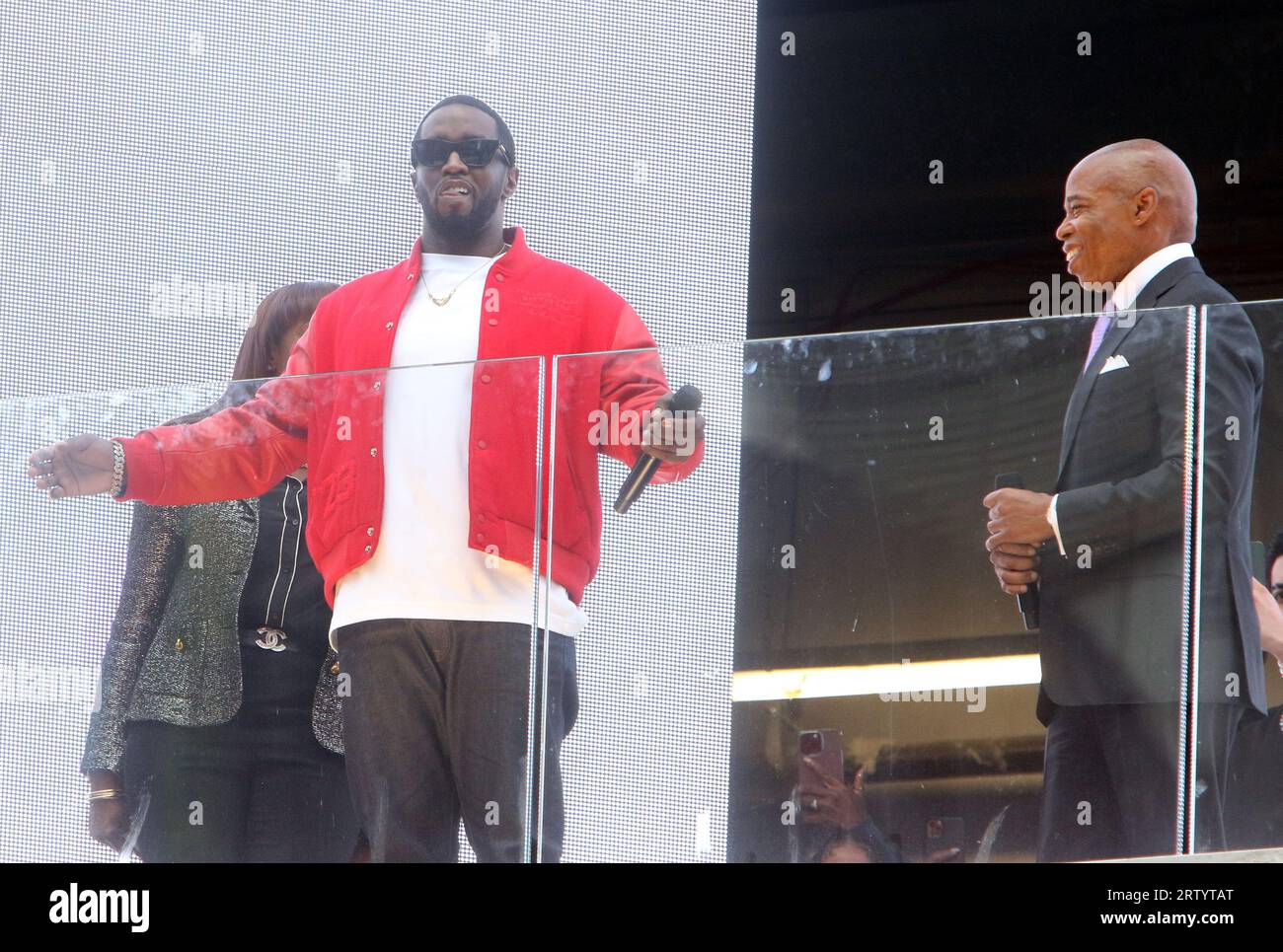 New York, NY, USA. 15th Sep, 2023. Sean 'Diddy' Combs is presented with ...