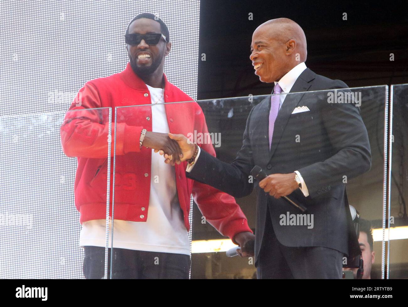New York, NY, USA. 15th Sep, 2023. Sean 'Diddy' Combs is presented with ...