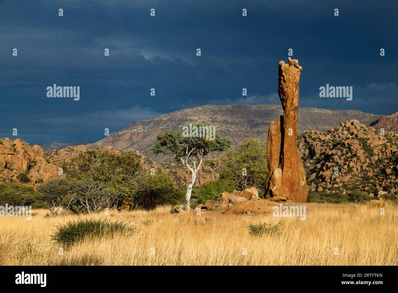 Omandumba Guest Farm: Rock needle (granite) in the Erongo Mountains ...