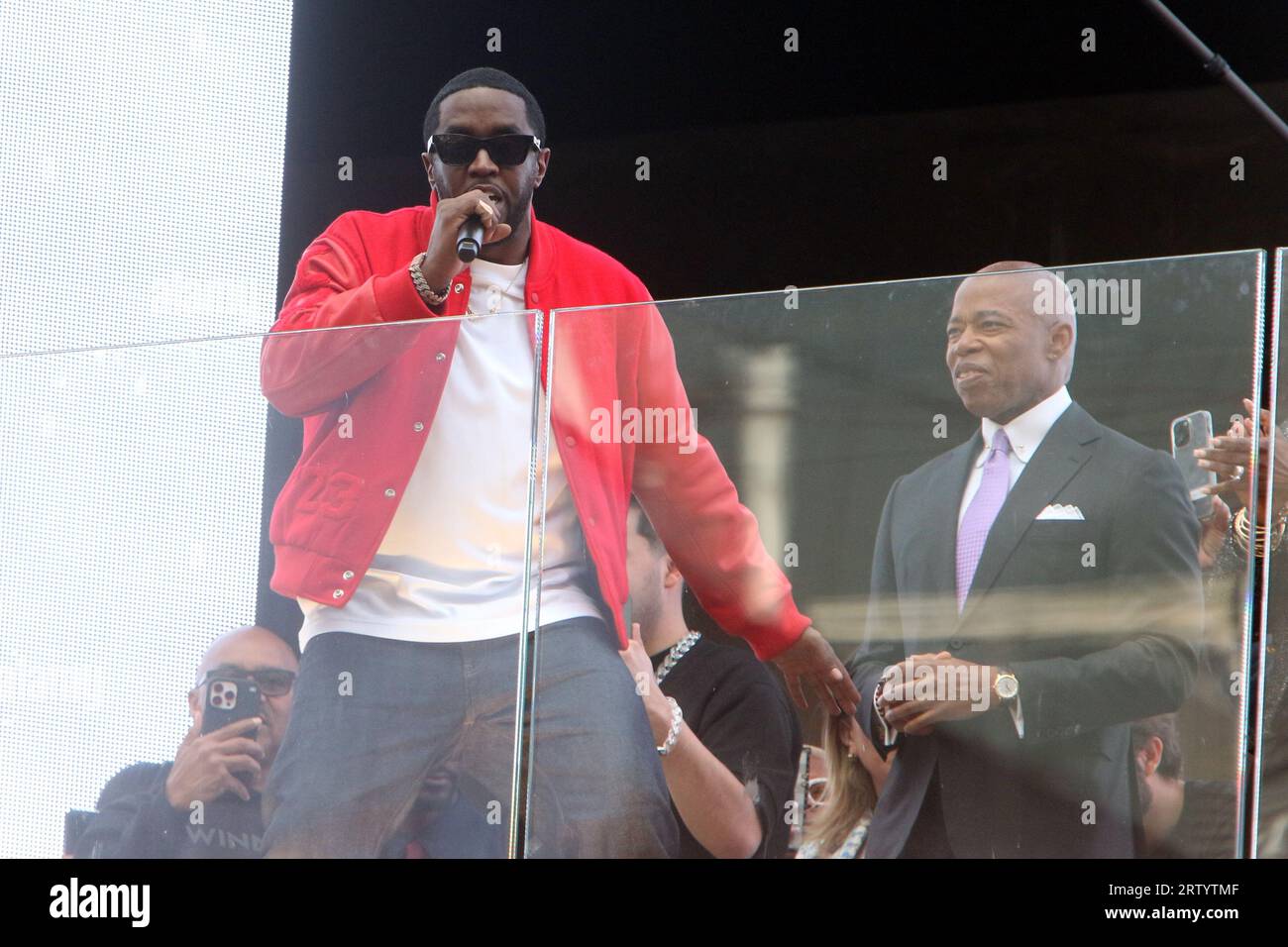 New York, NY, USA. 15th Sep, 2023. Sean 'Diddy' Combs is presented with ...