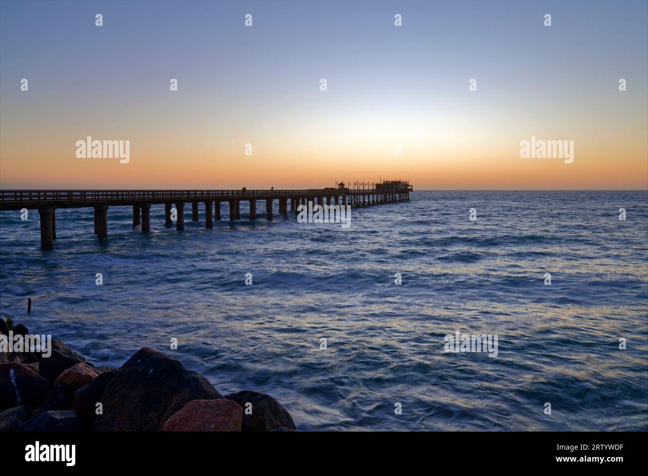 Namibian sunset swakopmund beach hi-res stock photography and images ...