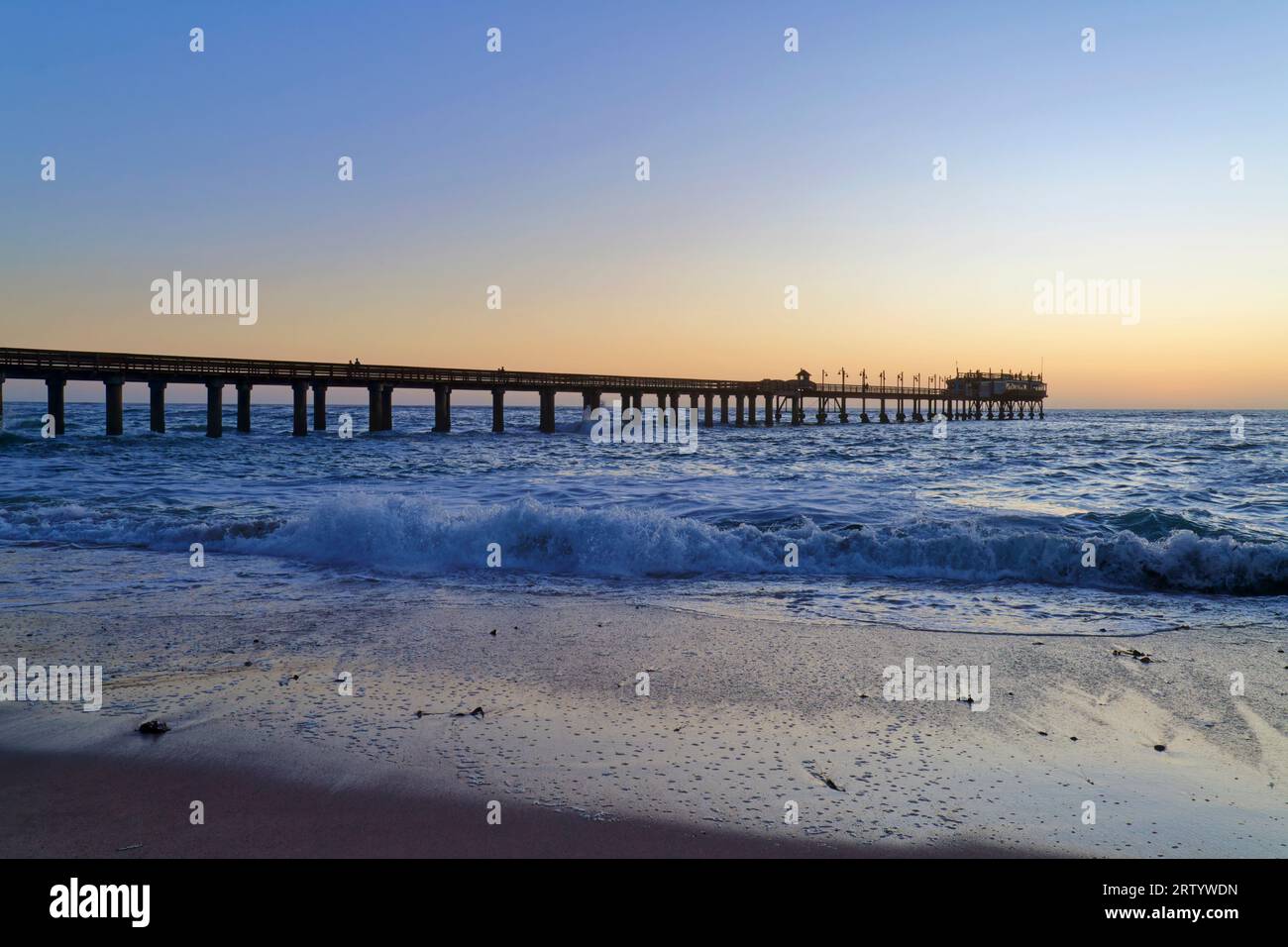 Namibian sunset swakopmund beach hi-res stock photography and images ...
