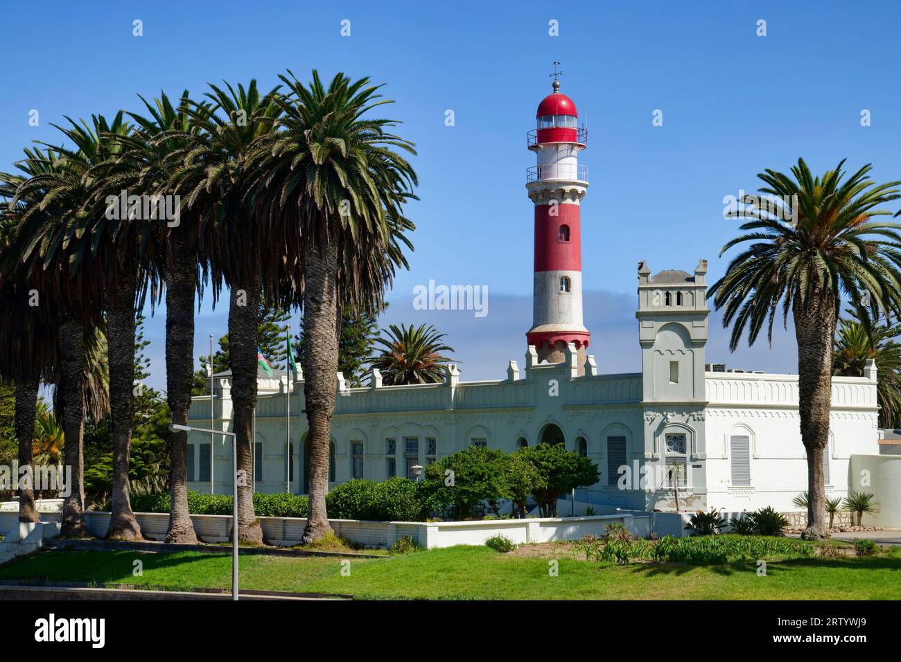 Swakopmund: State House (former district court) and lighthouse, Erongo ...