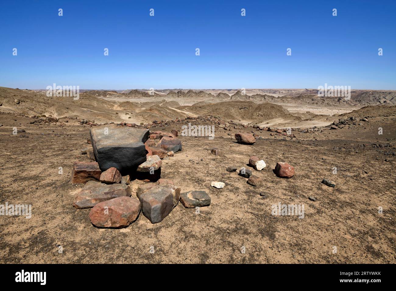Namib: Gravel desert east of Swakopmund, Erongo Region, Namibia Stock ...