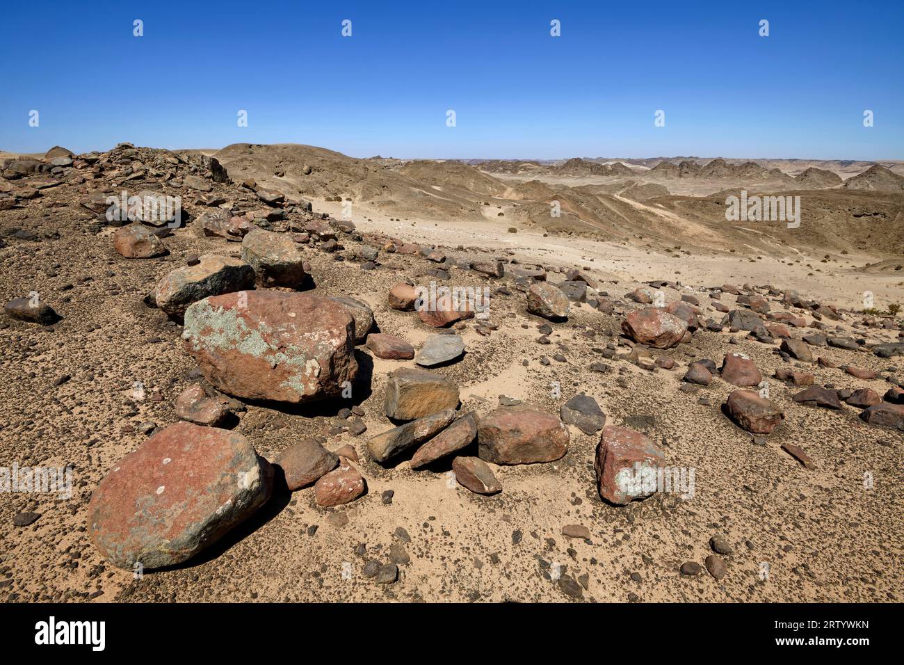 Namib: Gravel desert east of Swakopmund, Erongo Region, Namibia Stock ...