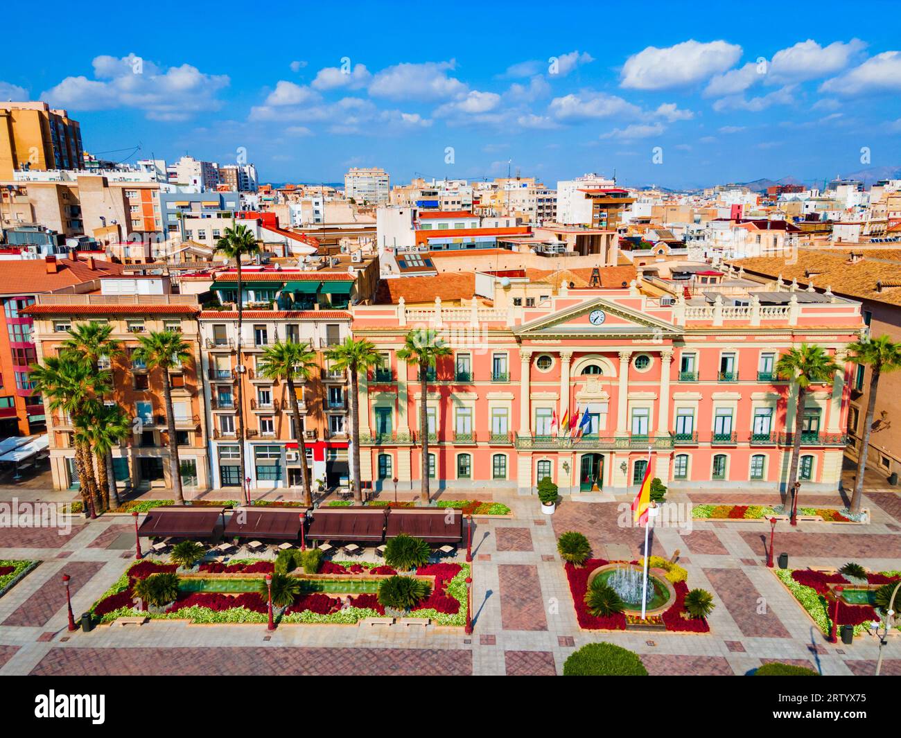 Aerial panorama city hall hi-res stock photography and images - Alamy