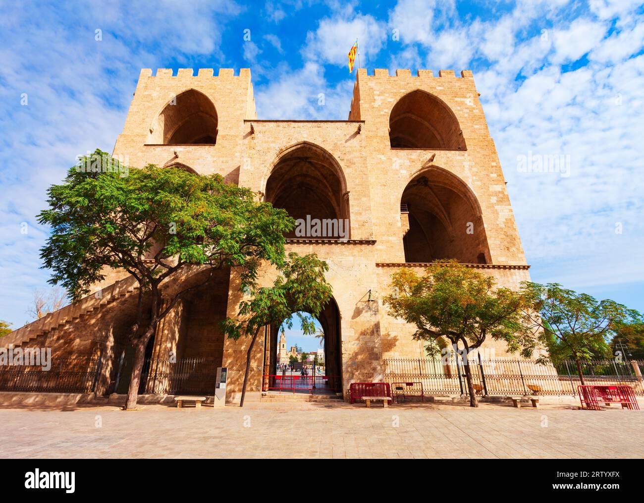 The Serrans Gate or Serranos Towers is a 14th century gate in Valencia ...