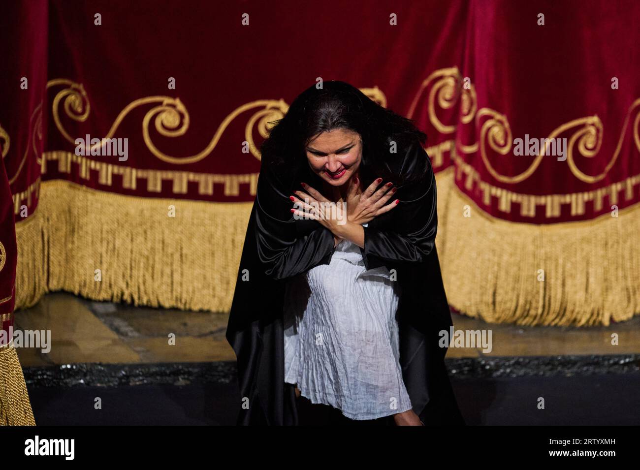 Berlin, Germany. 15th Sep, 2023. Anna Netrebko, opera singer bows to ...