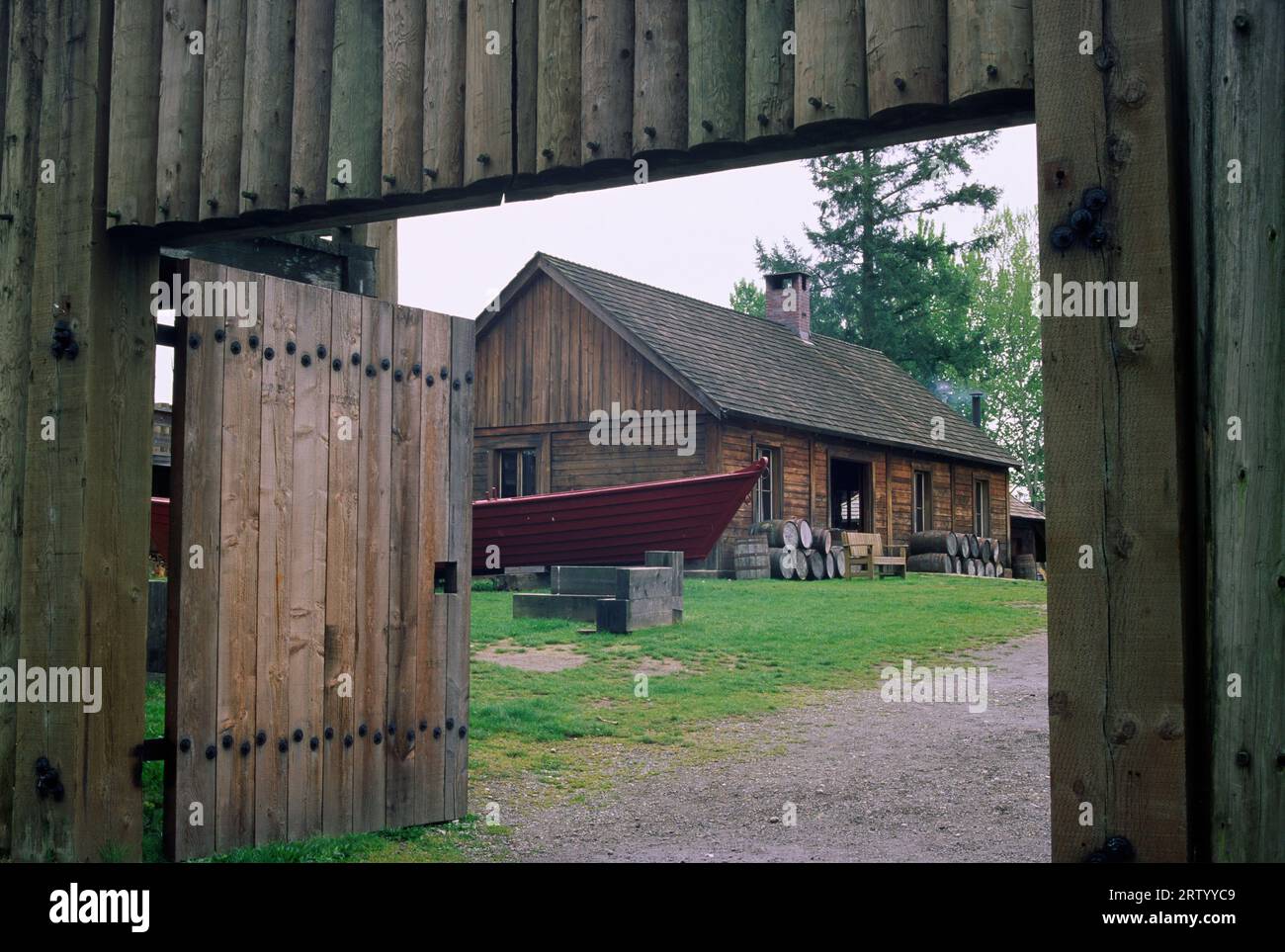 Main Gate, Fort Langley National Historic Site, British Columbia ...